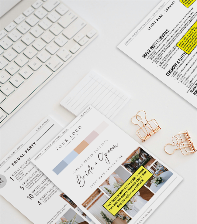 BUNDLE: Proposal & Contract Templates - The Lavender Vine | Chattanooga ...